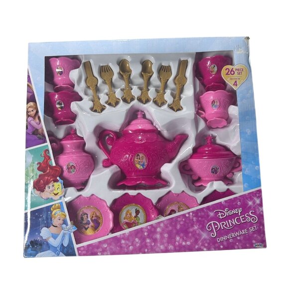 Disney | Toys | Disney Princess Dinnerware Set 26 Piece Service For 4 ...
